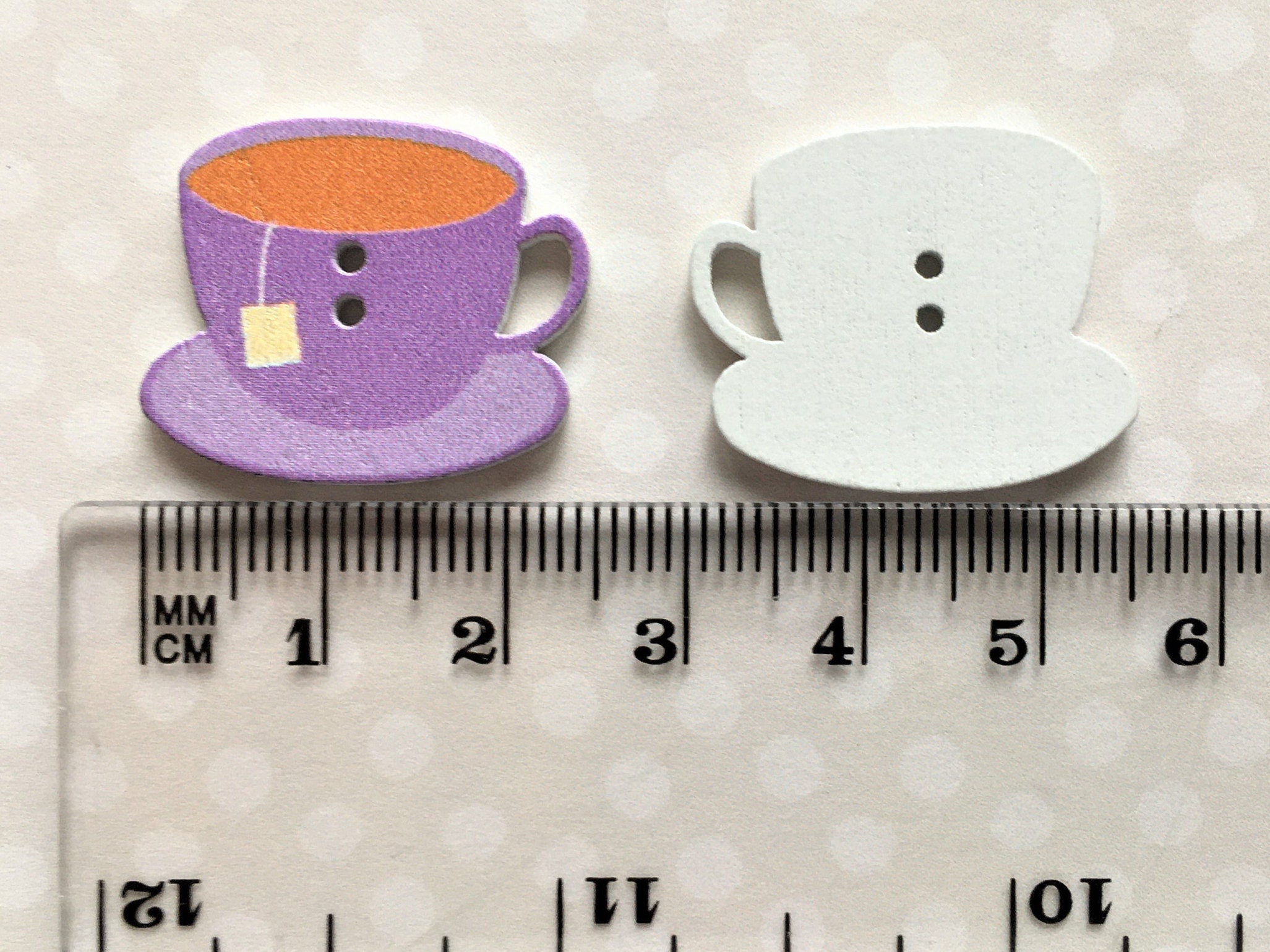TEACUP BUTTONS X 8 Cute Teacup Buttons Cute Cup Buttons | Etsy