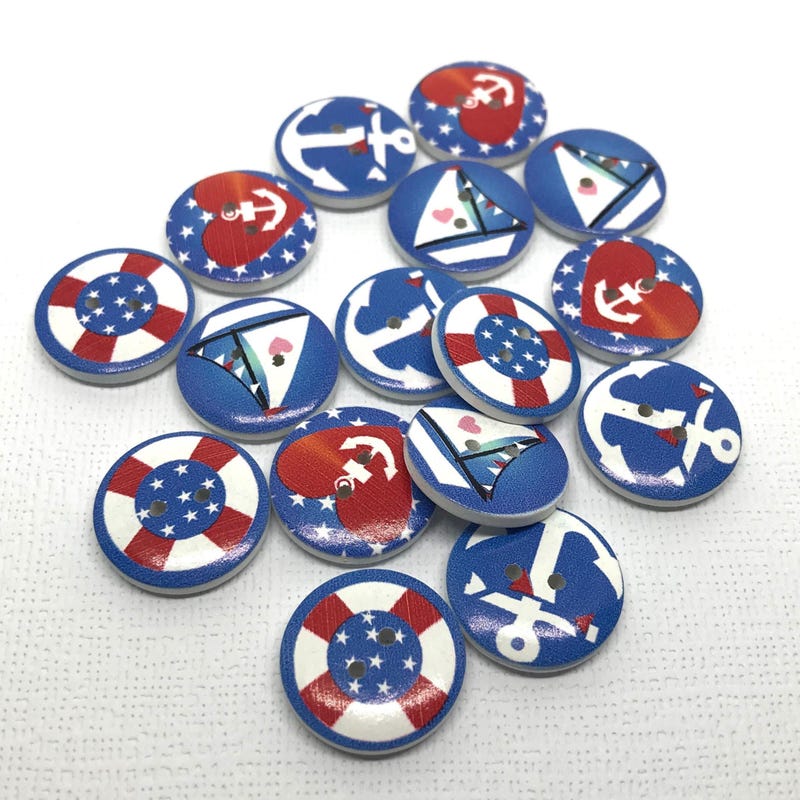 Medium Nautical Buttons - Etsy UK
