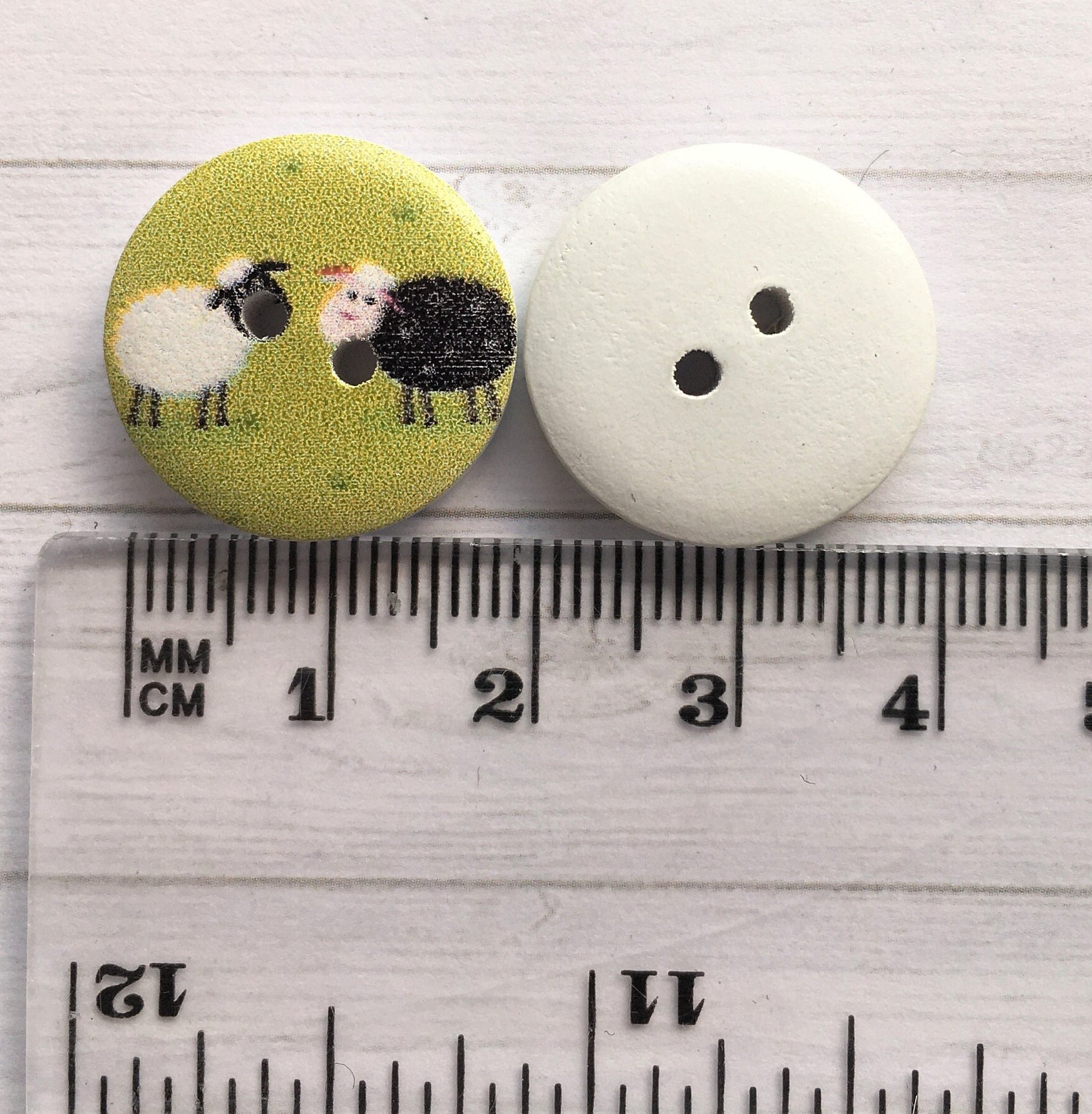 20 Mm SHEEP BUTTONS X 8 Cute Wooden Sheep Buttons Craft - Etsy
