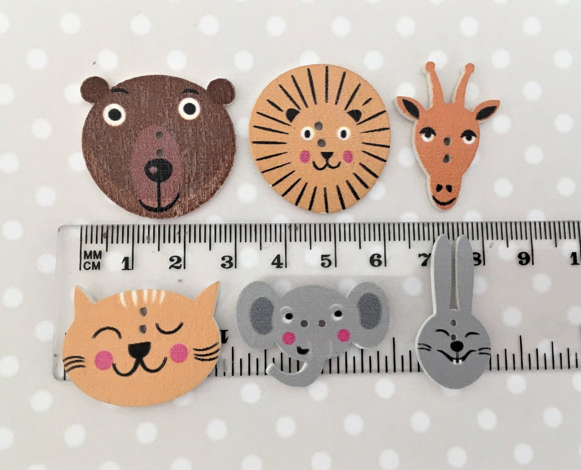 WILD ANIMAL THEME Buttons, Cute Wild Animal Buttons, Jungle Buttons ...