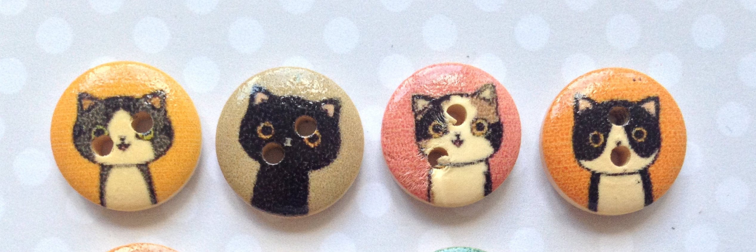 15 Mm CAT BUTTONS X 10 Cute Little Cat Buttons Cat Buttons - Etsy UK