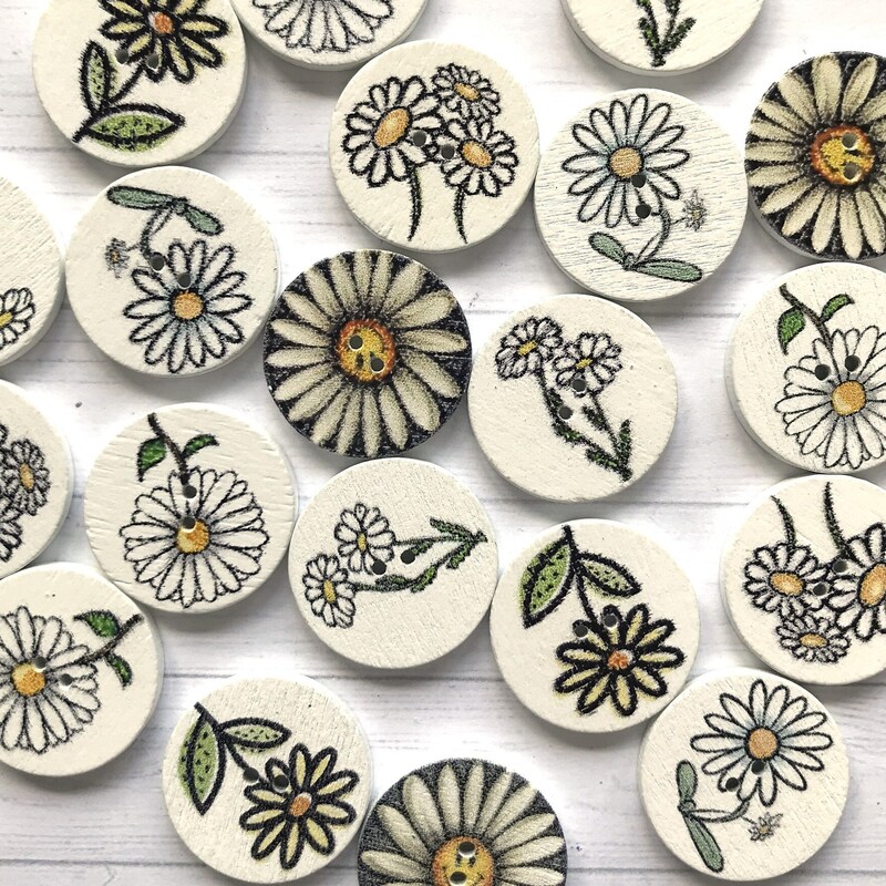 Daisy Buttons - Etsy UK