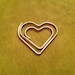 10x Heart-shaped Paper Clips 2.5 X 2.5 Cm Silver Gold or - Etsy
