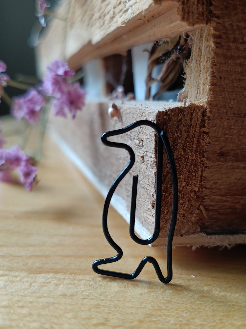 10 BIG D CLIPS Metallic Black Paper Clips King Penguin 3.5 X - Etsy