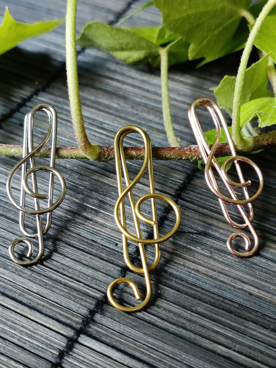 Treble Clef Paper Clips – Metallic Music Note Gift, Set of 10/20 - Etsy