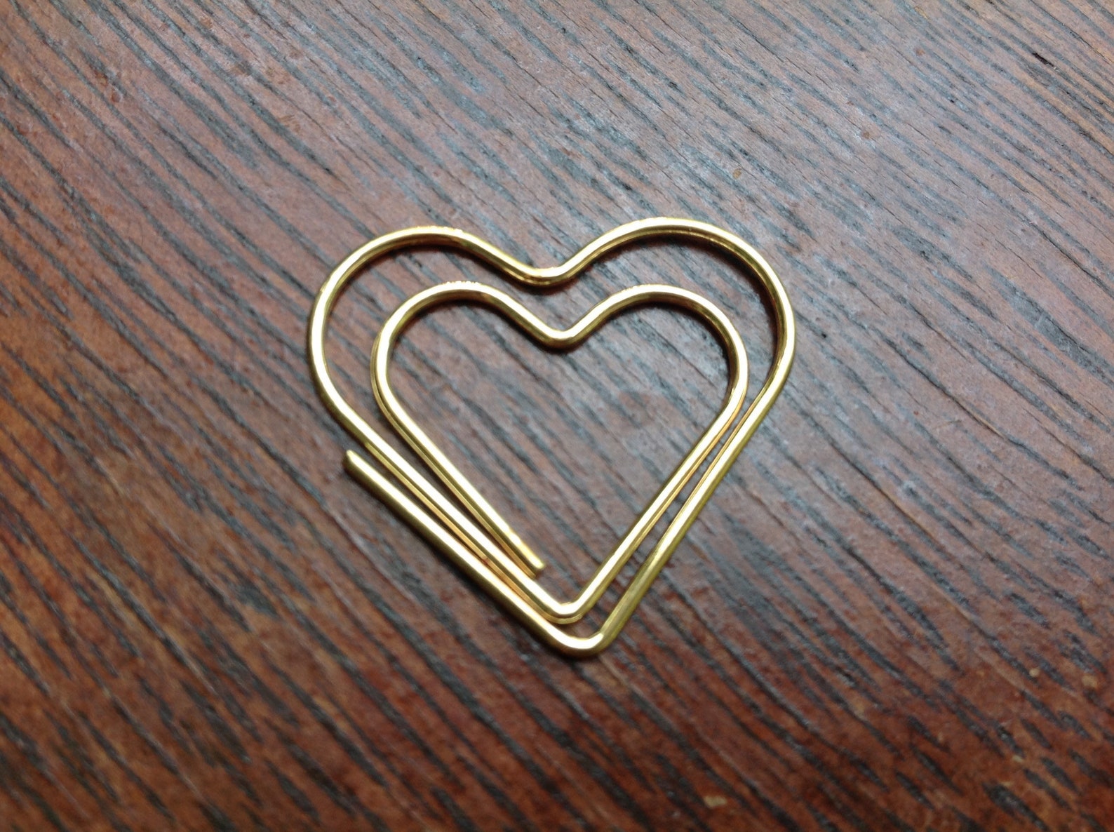 10x Heart-shaped Paper Clips 2.5 X 2.5 Cm Silver Gold or - Etsy