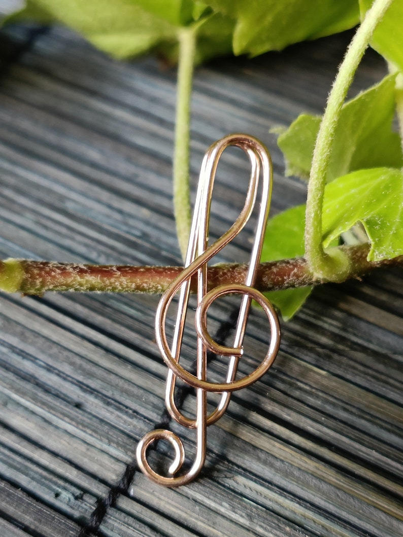 Treble Clef Paper Clips – Metallic Music Note Gift, Set of 10/20 - Etsy