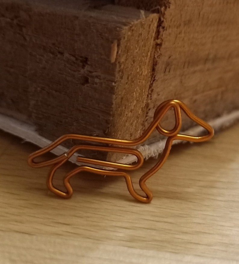 20 BIG D CLIPS Metallic Bronze Paper Clips DACHSHUND 3.8 X - Etsy