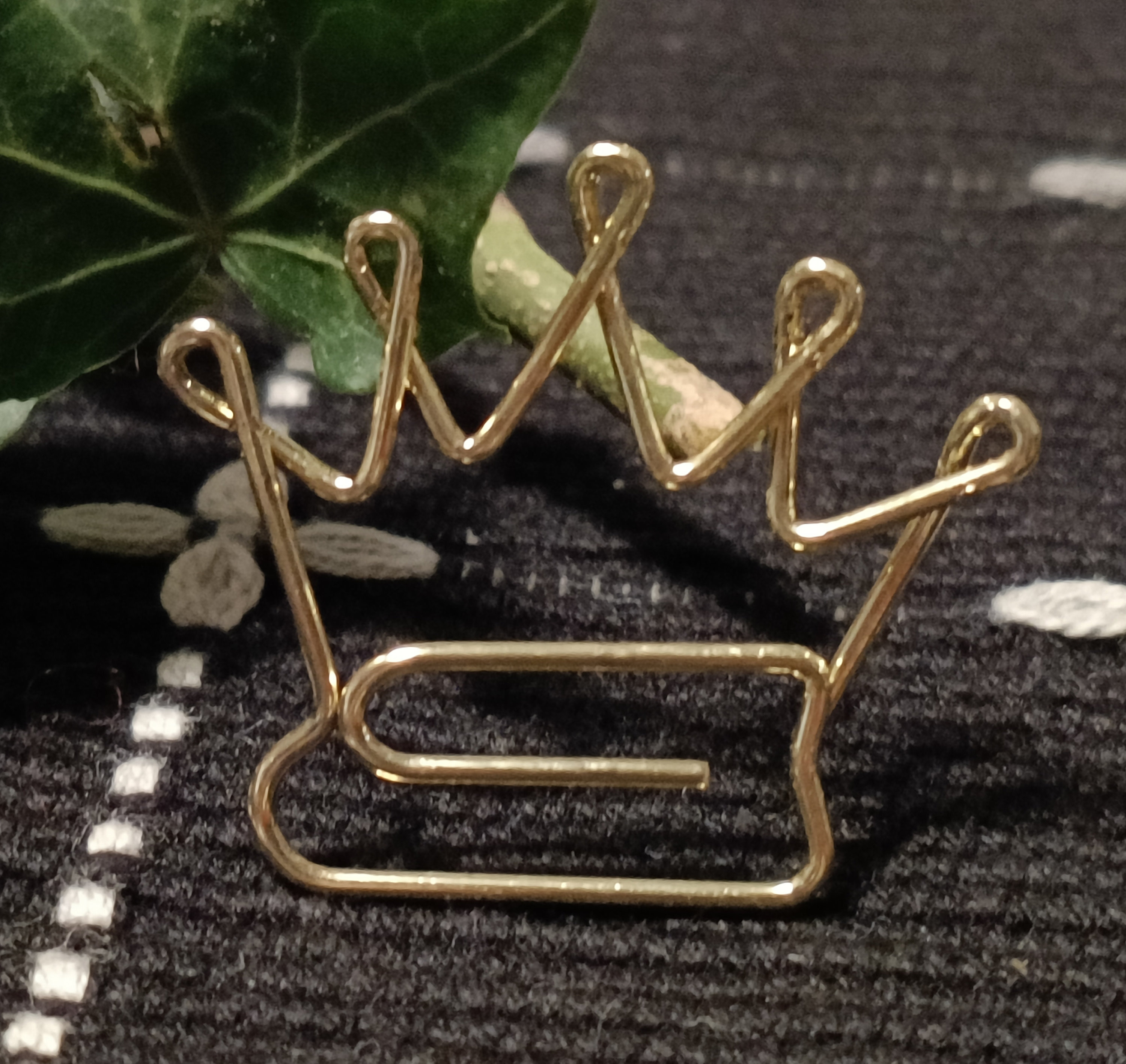 20x BIG D-CLIPS CROWN Metallic Paper Clips. Gold or Rosegold gift Ideas ...