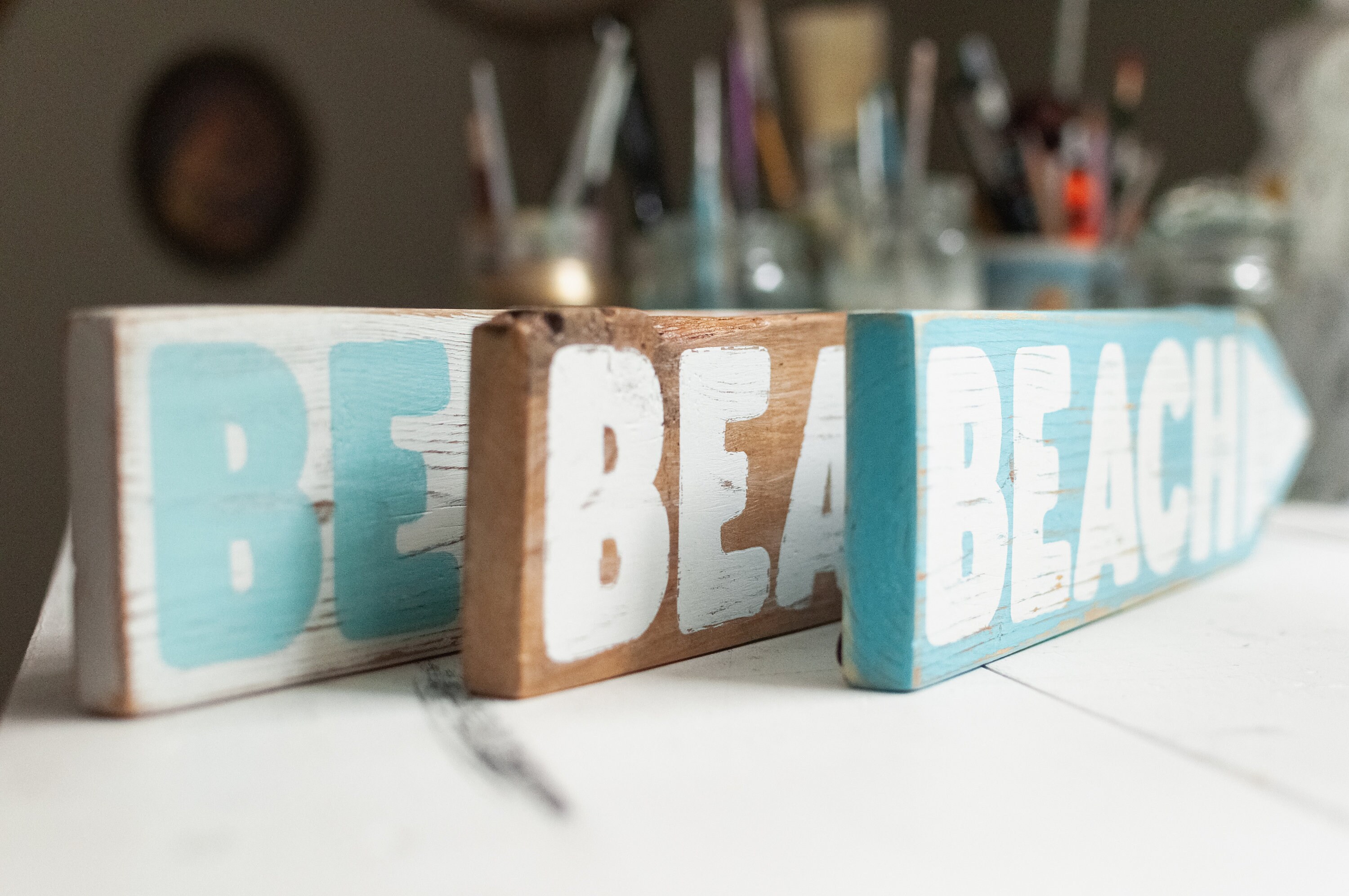 Beach Arrow Sign Beach Wood Sign Directional Beach Sign Handmade Beach ...