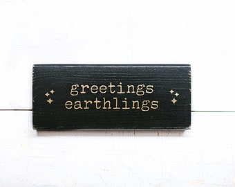 Greetings Earthlings - Etsy