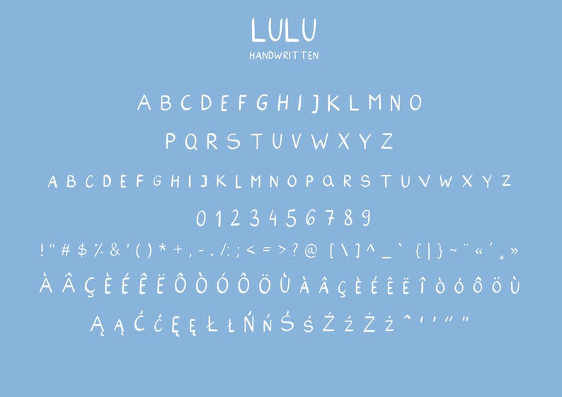 Lulu Handwritten Regular Font, Handwritten Font for Notes and Quotes ...