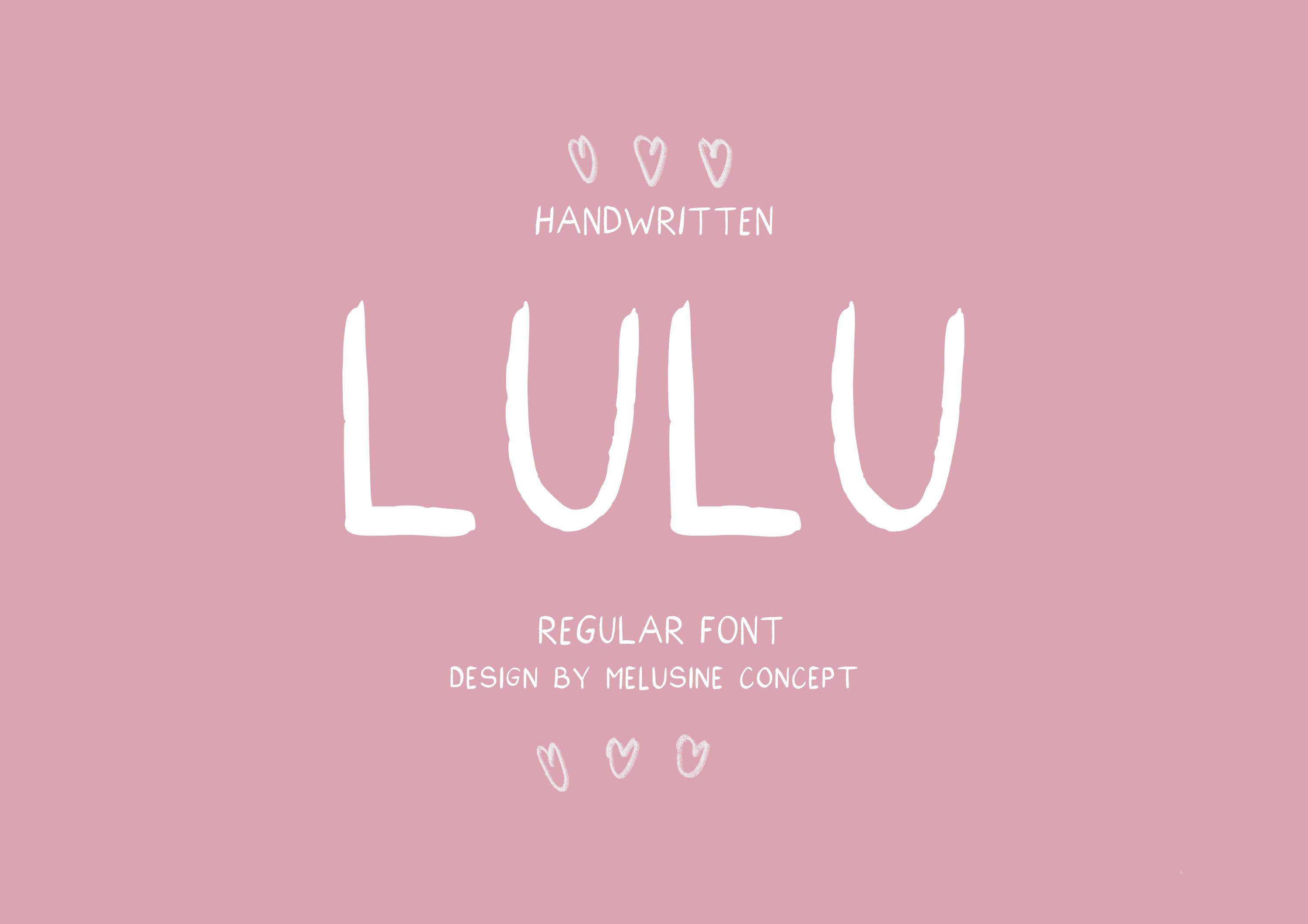 Lulu Handwritten Regular Font, Handwritten Font for Notes and Quotes ...