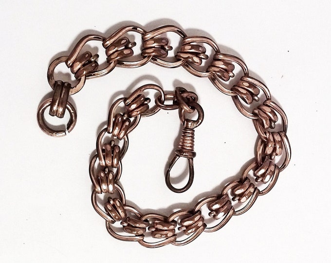 Antique Rose-gold Plated Watch Chain - Etsy
