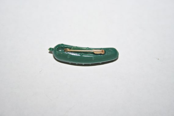 Antique Plastic Heinz Pickle Pin - Gem