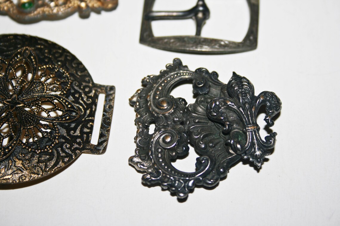 Collection of Antique Victorian Buckles and Half Buckles - Etsy