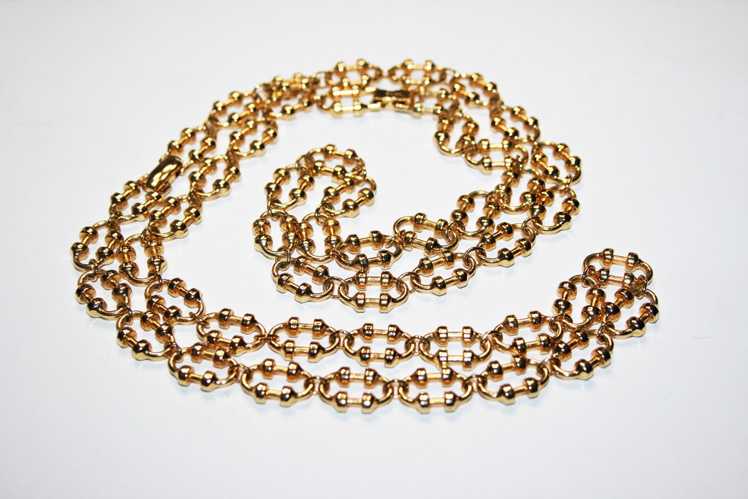 Vintage Avon Gold Tone Chain Necklace - Etsy
