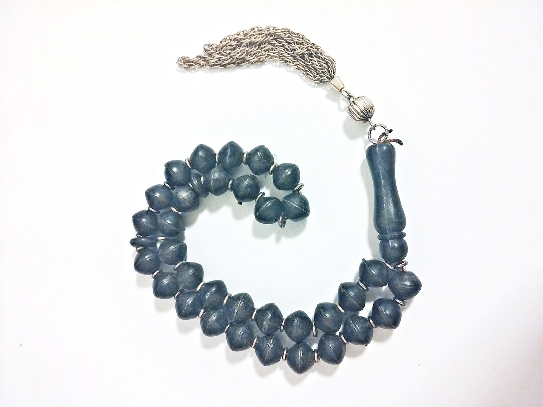 Vintage Black Plastic Prayer Beads - Worry Beads - Etsy