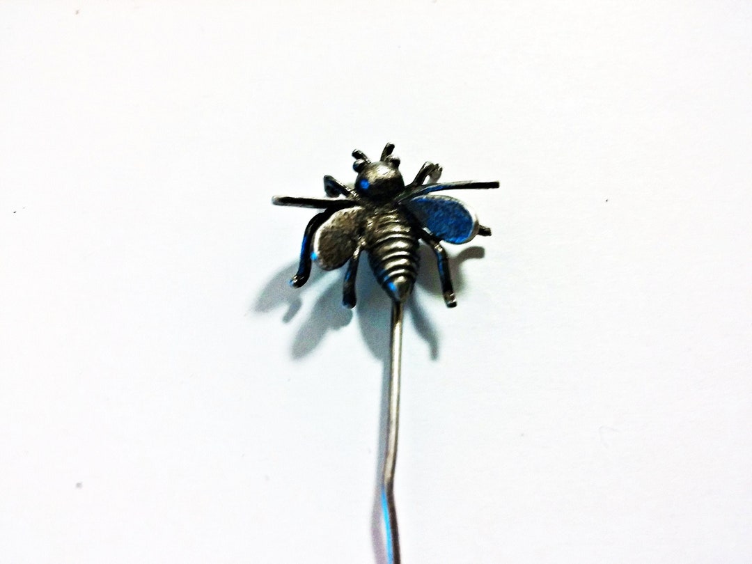 Antique Victorian 800 Silver Fly Stick Pin - Insect Stick Pin - Etsy