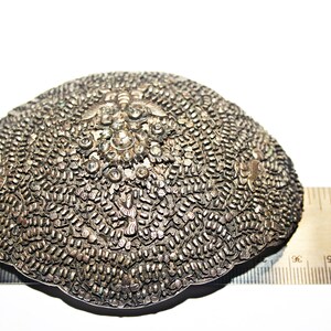 4" Antique Indonesian Pending Belt Buckle in Silver Tone Metal With - Etsy