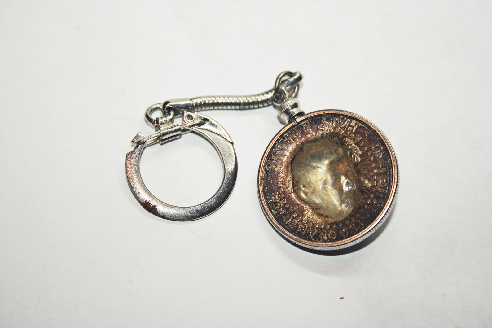 Vintage 1964 John F Kennedy Silver Half Dollar Key Chain | Etsy