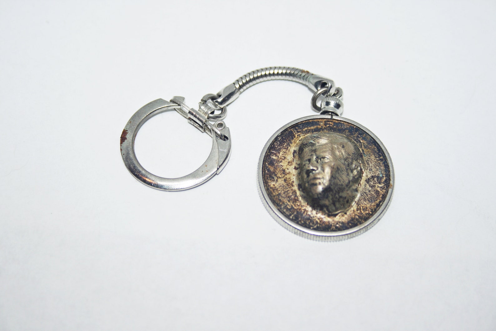Vintage 1964 John F Kennedy Silver Half Dollar Key Chain | Etsy