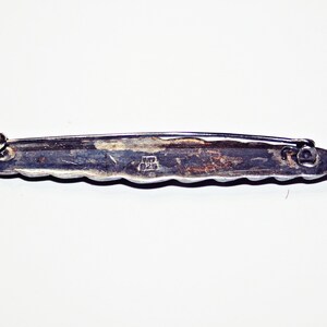 Vintage Sterling Silver Spiral Bar Brooch - Etsy