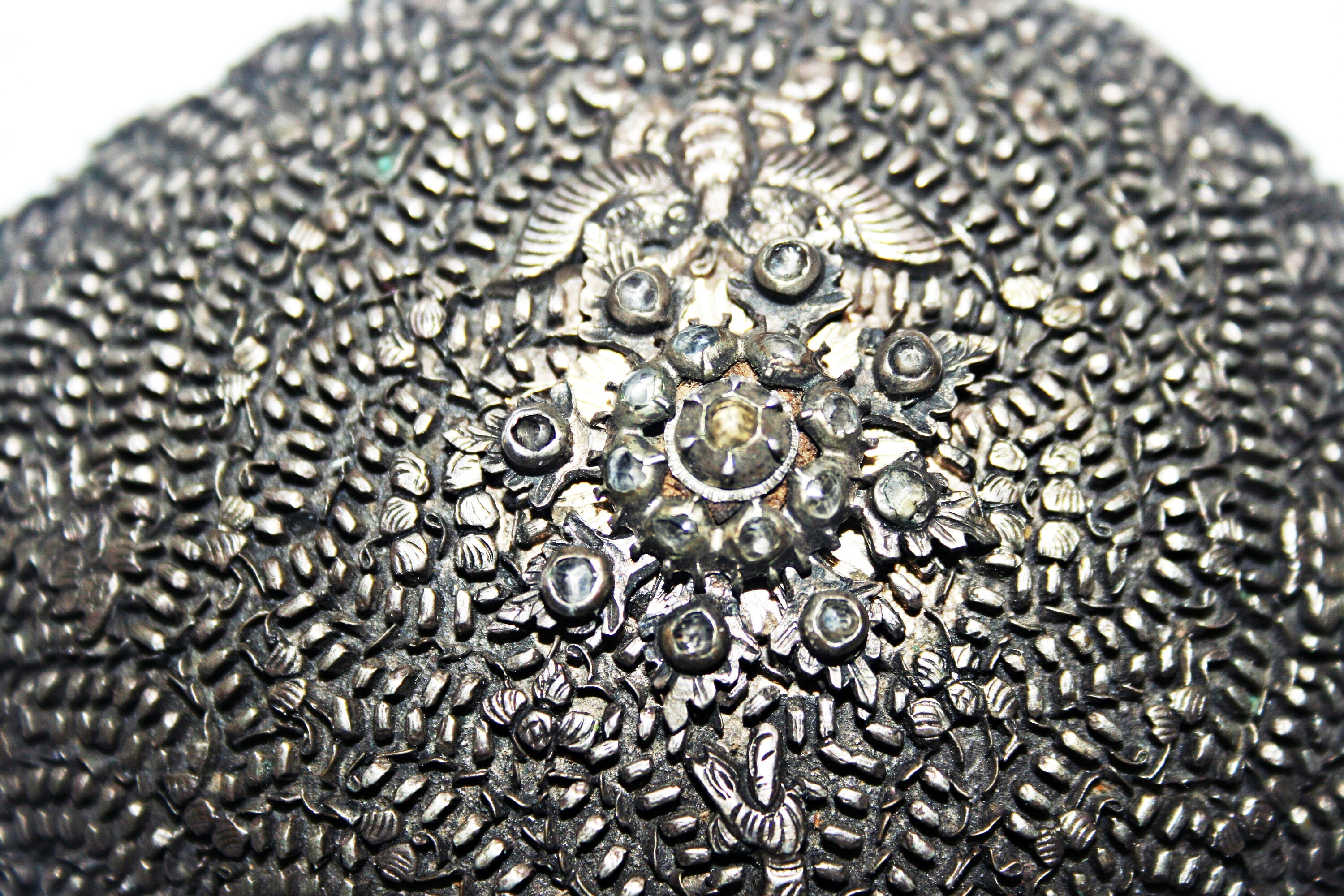 4" Antique Indonesian Pending Belt Buckle in Silver Tone Metal With - Etsy