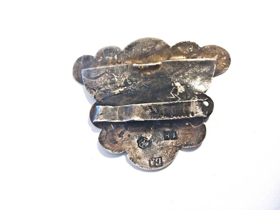 Antique Imperial Russian Silver Niello Buckle Half - … - Gem