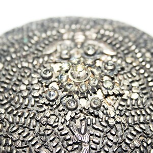 4" Antique Indonesian Pending Belt Buckle in Silver Tone Metal With - Etsy