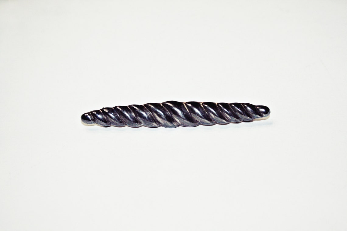 Vintage Sterling Silver Spiral Bar Brooch - Etsy