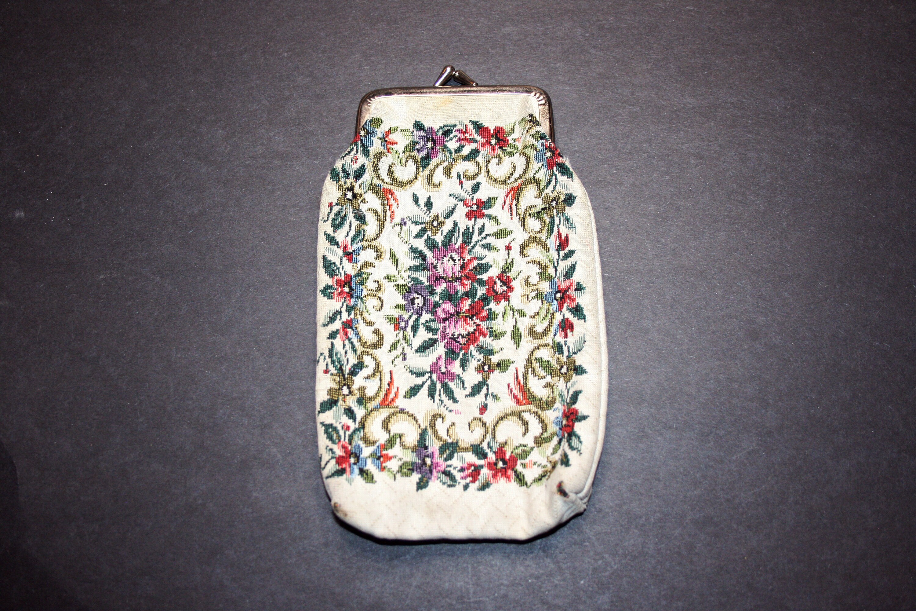 Vintage Embroidered Coin Purse | Etsy