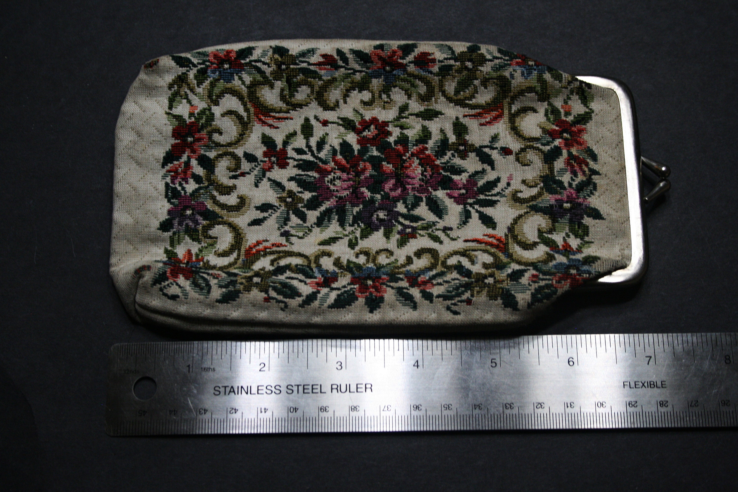 Vintage Embroidered Coin Purse | Etsy