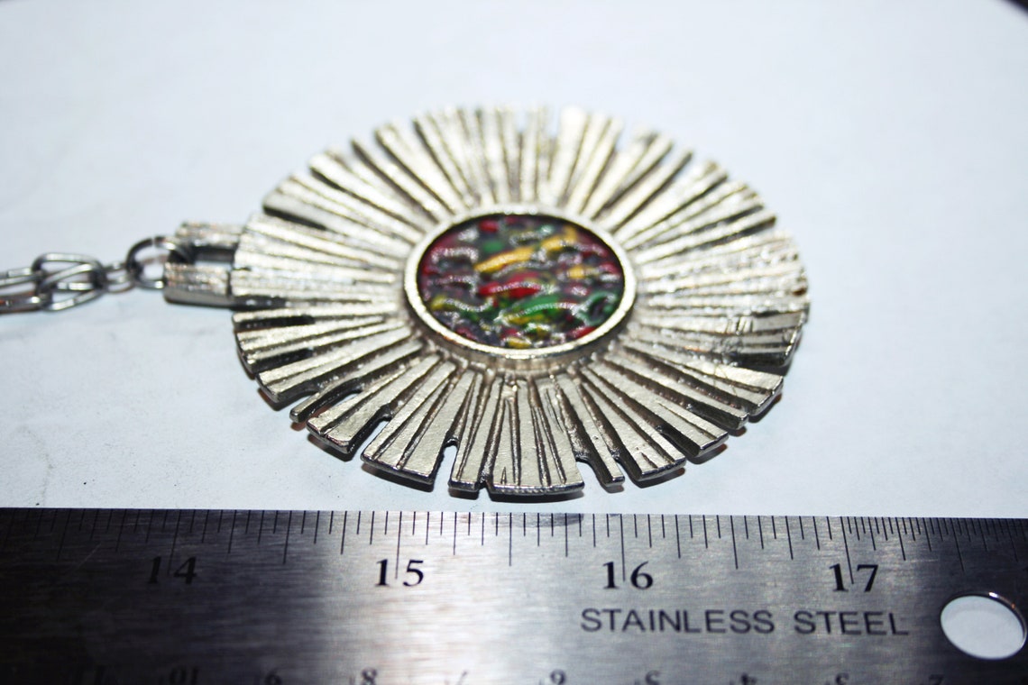 3 Midcentury West German Enameled Modernist Pendant | Etsy