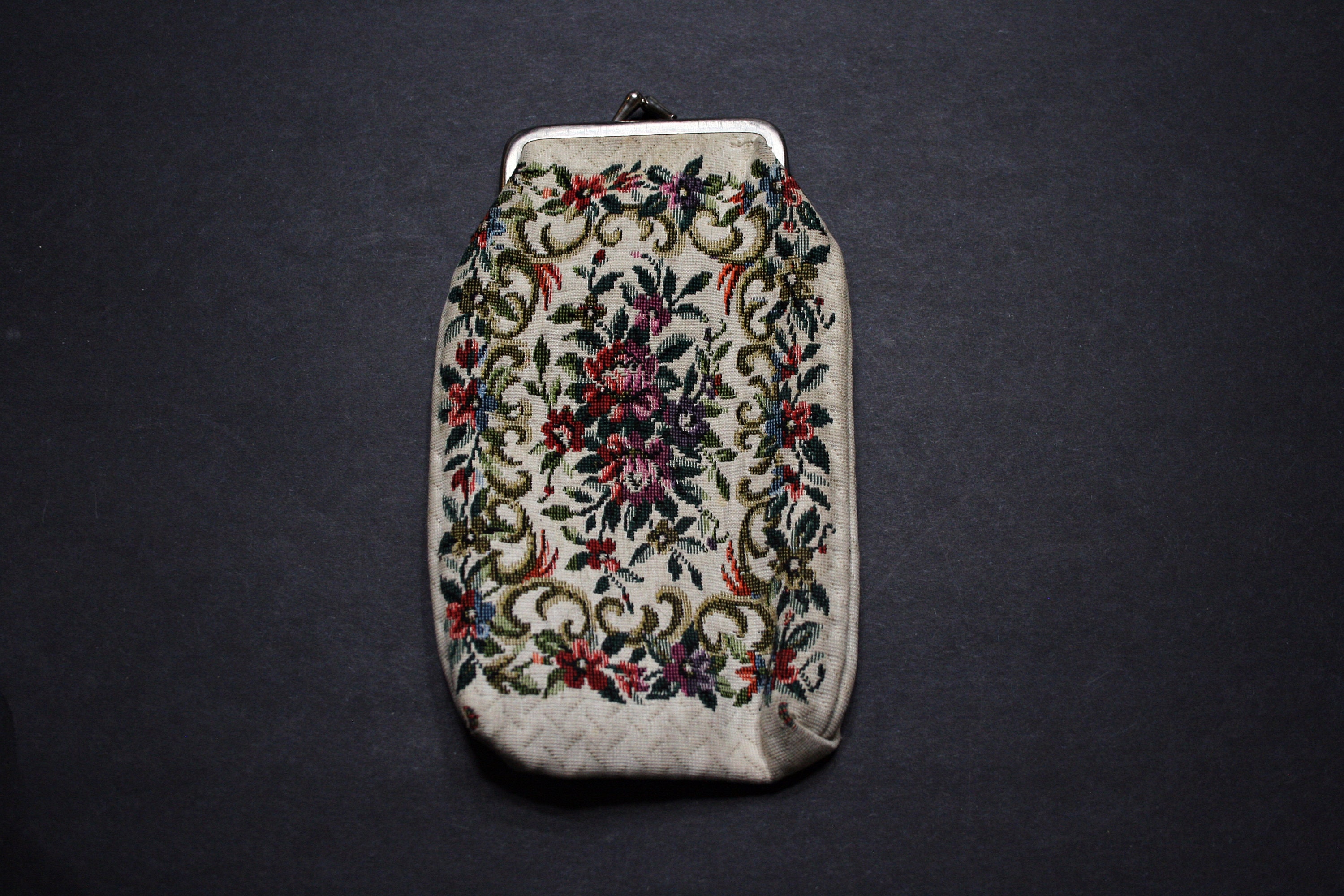 Vintage Embroidered Coin Purse | Etsy