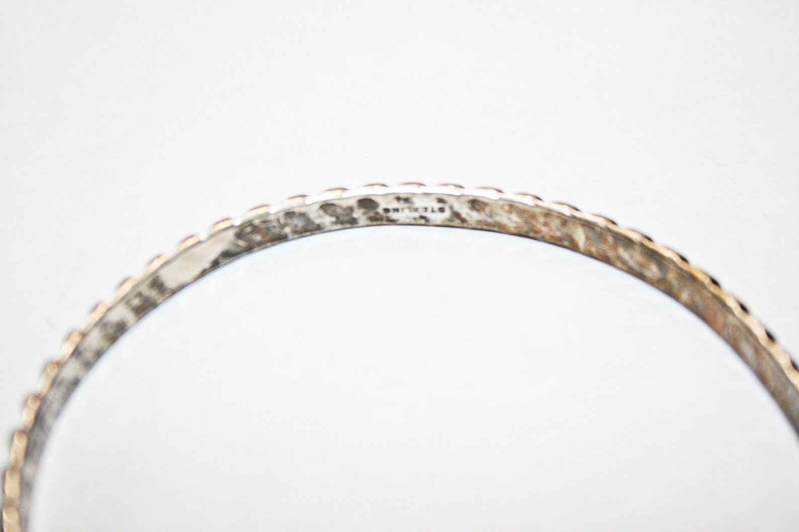 Vintage Sterling Silver Bangle Bracelet - Etsy