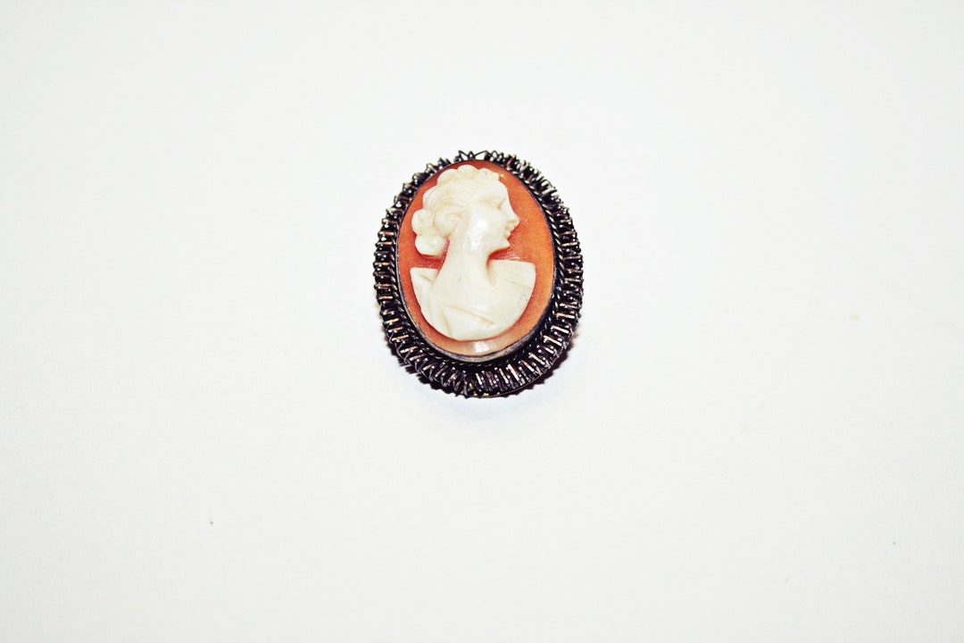 C1930s Art Deco Shell Cameo Brooch - Etsy