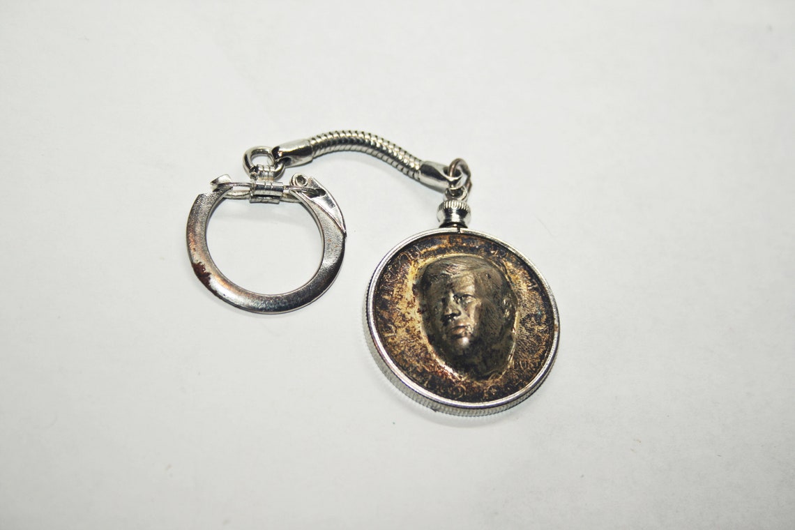 Vintage 1964 John F Kennedy Silver Half Dollar Key Chain | Etsy