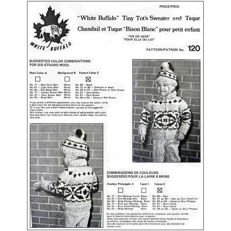 White Buffalo Knitting Pattern - Etsy