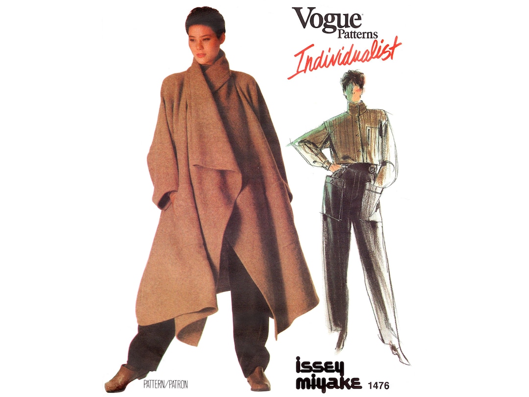 Vintage 80s Vogue Issey Miyake Sewing Pattern 1476, Size 14 (PDF ...