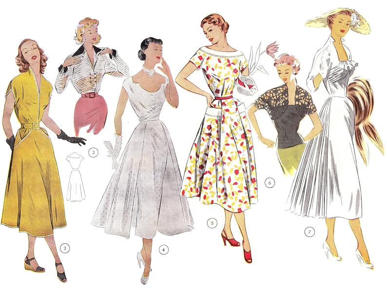 Vintage 1950s Pattern Drafting Book 200 Patterns Women Men Children ...