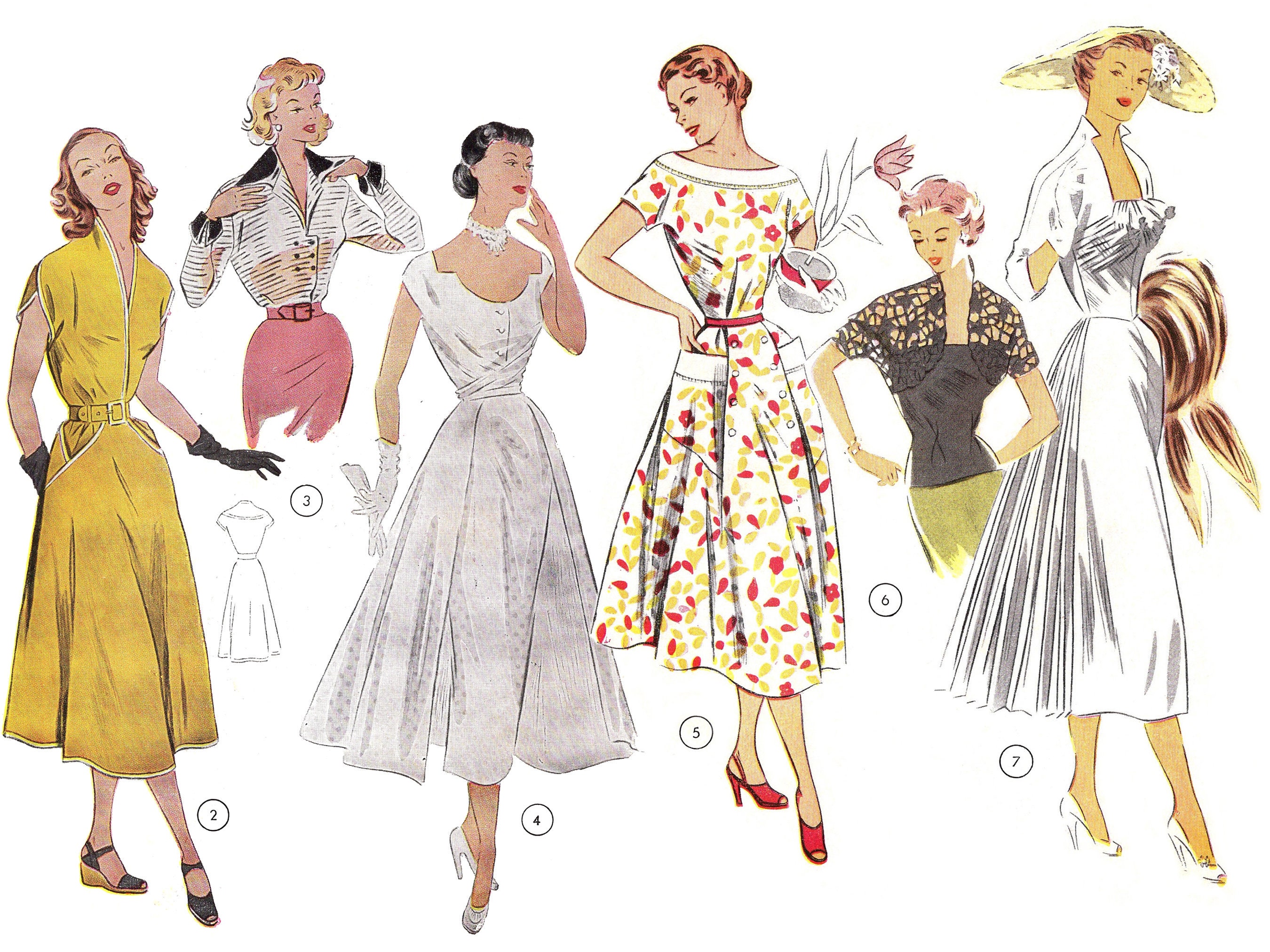 Vintage 1950s Pattern Drafting Book 200 Patterns Women Men Children ...