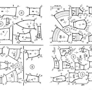 1950s Sewing Pattern Drafting Book: 200+ Vintage Fashions (PDF Download ...