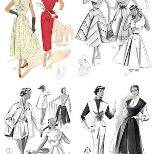 Vintage 1950s Pattern Drafting Book 200+ Patterns Women Men Children ...