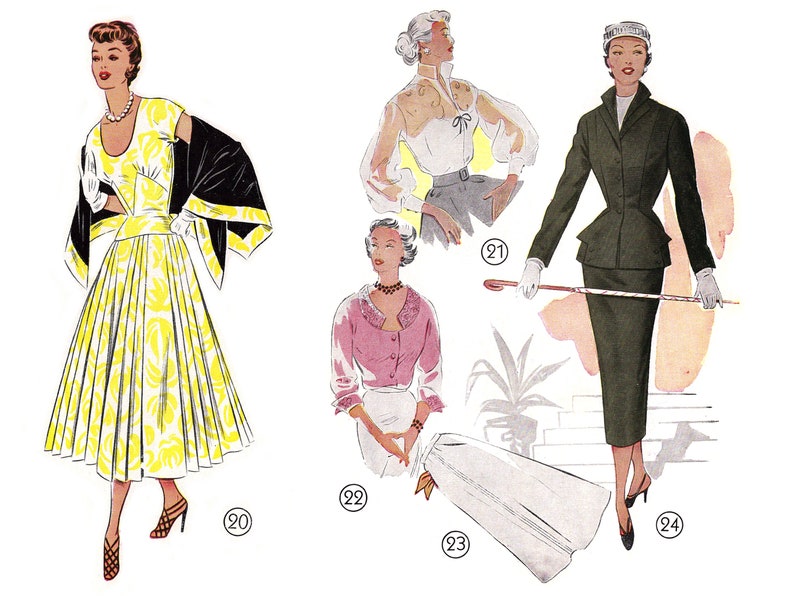 Vintage 1950s Pattern Drafting Book 200 Patterns Women Men Children ...