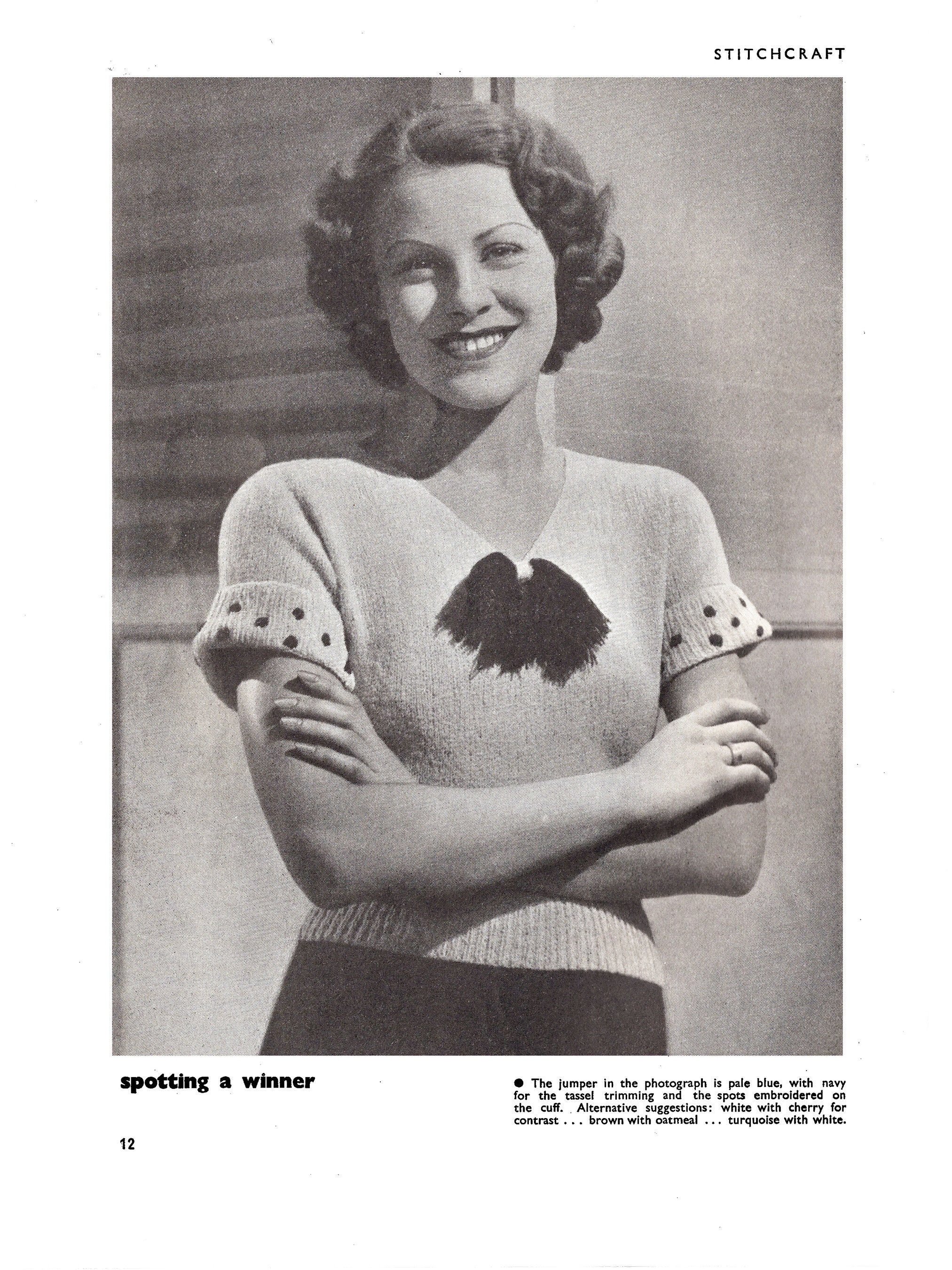 Stitchcraft No. 47 July 1936 Vintage Knitting Magazine 4 Knitting ...