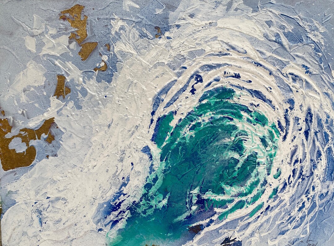 Great Big Wave Original Oil Painting on Canvas - Etsy