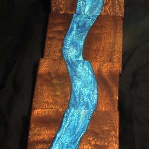 Handmade Hardwood & Epoxy River Coasters (set of 4) - Etsy