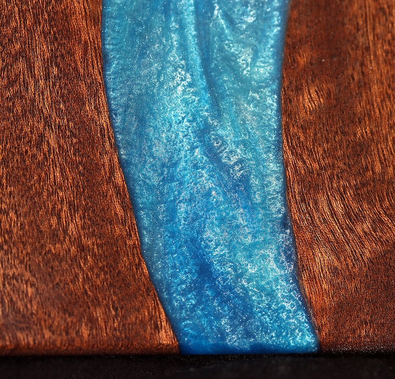 Handmade Hardwood & Epoxy River Coasters (set of 4) - Etsy