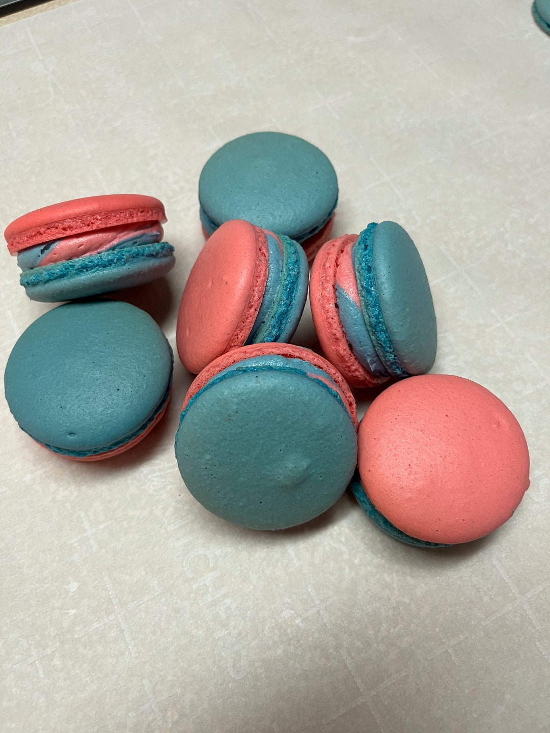 Cotton Candy Macarons Gift Box Cookies Macaroons Gluten - Etsy